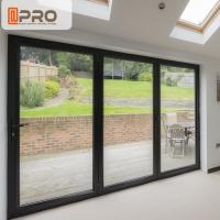 China Air Proof Aluminium Sliding Patio Doors , Horizontal Sliding Glass Doors exterior slide aluminum door french door slidin for sale