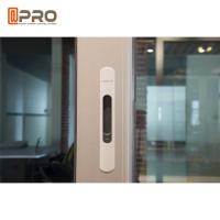 China Modern Design Powder Coated Aluminium Sliding Doors For Office Color Optional commercial automatic sliding glass doors for sale