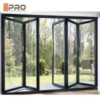 China Energy Saving Aluminum Folding Doors High Temperature Resistant Color Optional for sale