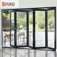 China Energy Saving Aluminum Folding Doors High Temperature Resistant Color Optional for sale