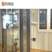 China Heat Insulation Aluminium Glass Folding Doors Double Glazed Folding Doors room dividers accordion folding doors for sale