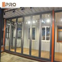 China Waterproof Bifold Aluminum Folding Doors Environmental Durable Design custom folding door bi fold shower door for sale