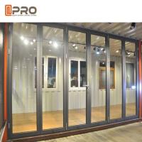 China Waterproof Bifold Aluminum Folding Doors Environmental Durable Design custom folding door bi fold shower door for sale