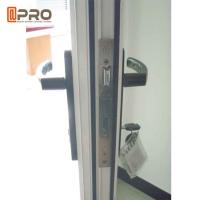 China Multi Color Hinged Security Doors , Sound Insulation Aluminium Glass Front Door for sale