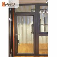 China Modern Bathroom Glass Aluminum Hinged Sliding Doors For Residential House aluminum double hinged door Stainless door hin for sale