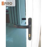 China Swing Open Style Aluminium Hinged Doors With Ford Blue Reflective Glass wooden hinged door pivot hinges glass door for sale