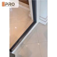 China Long Life Span Tempered Glass Door , Double Swing Modern Aluminium Doors hinges types exterior hinges for sale