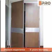 China Soundproof Double Leaf Swing Door , Aluminum Frame Interior Entry Door for sale
