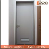 China Decorative Elegant Wooden Swing Door , MDF Single Panel Interior Doors for sale