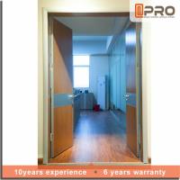 China Break Resistance MDF Interior Doors Eco Friendly With Handles And Hinge for sale