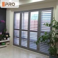 China Sun Adjustable Aluminium Louver Window For House Projects Customized Size for sale
