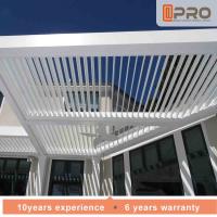 China Sunshine Resistant Modern Aluminum Pergola ISO Certification Customized Color for sale