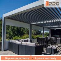 China Sunshine Resistant Modern Aluminum Pergola ISO Certification Customized Color for sale