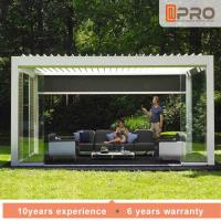 China Waterproof Motorized Pergola System Price Aluminum Louver Roof for sale