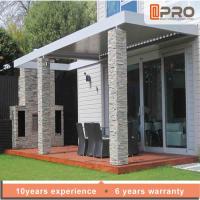 China Durable White Aluminum Attached Pergola Wall Mounted Style For Window Of Office for sale
