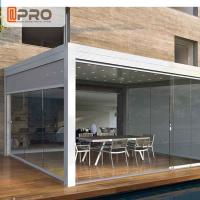 China Economical Sunshade Modern Aluminum Pergola With Rain Sensor Customized Color for sale