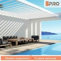 China Waterproof Modern Aluminum Pergola OEM Design Powder Coated Frame Finishing for sale