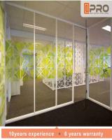 China Custom Made Office Wall Dividers Partition With Tempered Glass Customized Size for sale