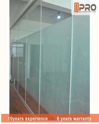 China Frosted Glass Modern Office Partitions Easy Installation For Commercial for sale