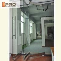 China Movable Modern Office Partitions With Clear Tempered Glass Color Optional for sale
