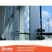 China Shopping Mall Curved Glass Curtain Wall , Stainless Steel Curtain Wall for sale