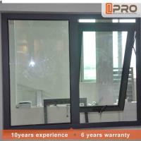 China Horizontal Aluminium Awning Windows Swing Open Style 1-2MM Profile Thickness top hung window opener top hung window pric for sale