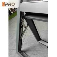 China Hurricane Impact Aluminium Awning Windows ISO Certification With Chain Winder top awning window bottom fixed windows for sale