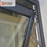 China Exquisite Double Glazed Awning Windows , Vertical Open Awning Casement Window Aluminum top hung awning window top awning for sale