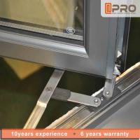 China Rainproof Aluminum Casement Windows Thermal Break Aluminium System Design double casement windows for sale