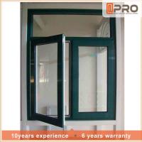 China Horizontal Aluminium Frame Casement Window , Double Panel French Casement Windows aluminum casement window price for sale