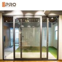China Australia Anti Noise Aluminium Sliding Glass Doors System Customized Size Sliding gate door BARN DOOR SLIDING for sale