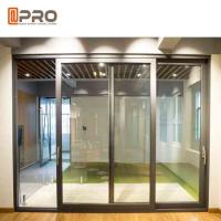 China folding sliding glass doors Aluminum Sliding Glass Patio Doors Modern Design Custom Sliding Glass Doors for sale