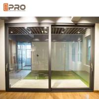 China Powder Coated Aluminium Sliding Glass Doors For Construction Buildings interior door sliding door frame for sale