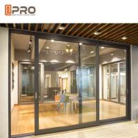 China folding sliding glass doors Aluminum Sliding Glass Patio Doors Modern Design Custom Sliding Glass Doors for sale