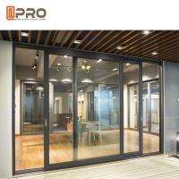 China folding sliding glass doors Aluminum Sliding Glass Patio Doors Modern Design Custom Sliding Glass Doors for sale