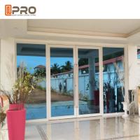 China Aluminium Sliding Door With Motor Lock Handle Windproof And Waterproof Performance for sale