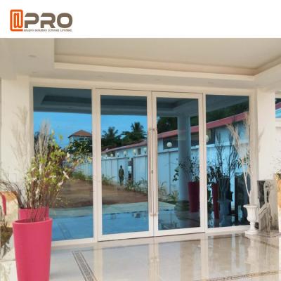 China Aluminium Sliding Door With Motor Lock Handle Windproof And Waterproof Performance for sale