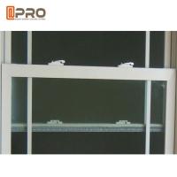 China Air Proof Horizontal Sash Window , Grill Design Aluminum Double Hung Windows for sale