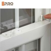 China Heat Insulation Aluminum Sash Windows White Color With Double Tempered Glass for sale