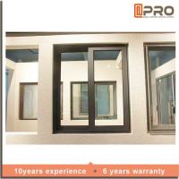 China Rainproof Double Glazed Sliding Windows , Aluminium Horizontal Sliding Windows powder coated aluminum sliding window for sale