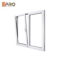 China Sound Insulation Tilt And Turn Windows Aluminum Profile With Toughened Glass for sale