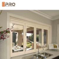 China Folding Open Style Aluminium Glazed Window Powder Coated Surface Treatment bi-fold aluminum door,bi-folding windows for for sale