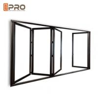 China Soundproof Aluminum Bifold Windows With Retractable Or Invisible Fly Screen commercial bi fold door corner bi fold door for sale