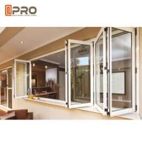 China Anti Aging Aluminium Folding Windows , Outdoor Horizontal Folding Windows lowes bi fold door Bi folding exterior doors for sale