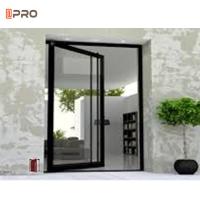 China Sound Insulation Up To 40 DB Aluminum Pivot Doors Offering Energy and Waterproof Performance Ideal for Modern Buildings for sale
