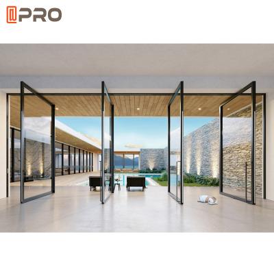 China Aluminum Frame Pivot Doors Hinged Doors Suitable for Modern Architectural Designs Offering Reliability and Visual Appeal for sale