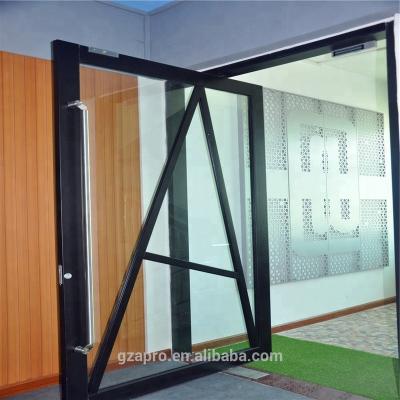 China Soundinsulation Up To 40 DB Modern Aluminum Pivot Doors Hinged Doors Combining Durability and Soundproofing for Entrance Systems for sale