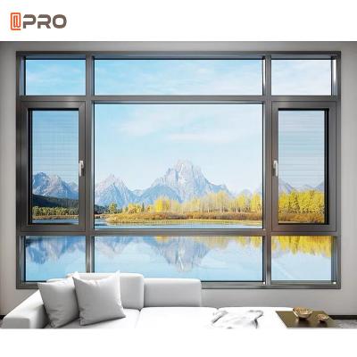 China Suitable For Builds And Renovations Aluminium Frame Sliding Window With Wall Thickness 1.4mm To 2.0mm And Long Lasting Window Option for sale