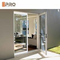 China Modern Bathroom Glass Aluminum Hinged Sliding Doors For Residential House aluminum double hinged door Stainless door hin for sale