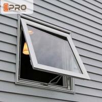 China Durable Top Hung Aluminium Windows With Double Tempered Glass Powder Coating triple awning window french awning window for sale